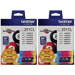 Brother LC-2013PKS Ink Cartridge (Cyan, Magenta, Yellow 2-Pack) in Retail Packaging