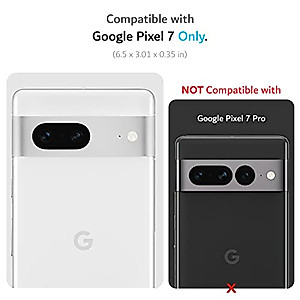 TUDIA Merge Compatible with Google Pixel 7 Case, [with mmWave 5G Antenna Cutout] Shockproof Military Grade Slim Dual Layer Protection for Pixel 7 2022 - Rose Gold