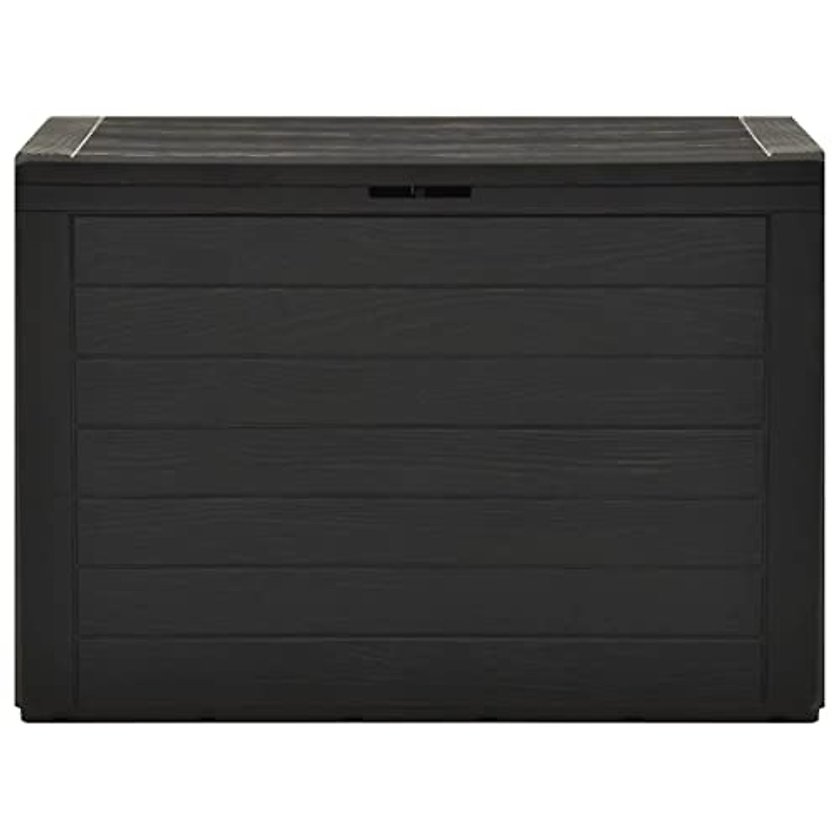 vidaXL Patio Storage Box Garden Cushion Deck Outdoor Storage Chest Storing Pillow Tool Box Blanket Indoor Interior Container Anthracite 45.7"