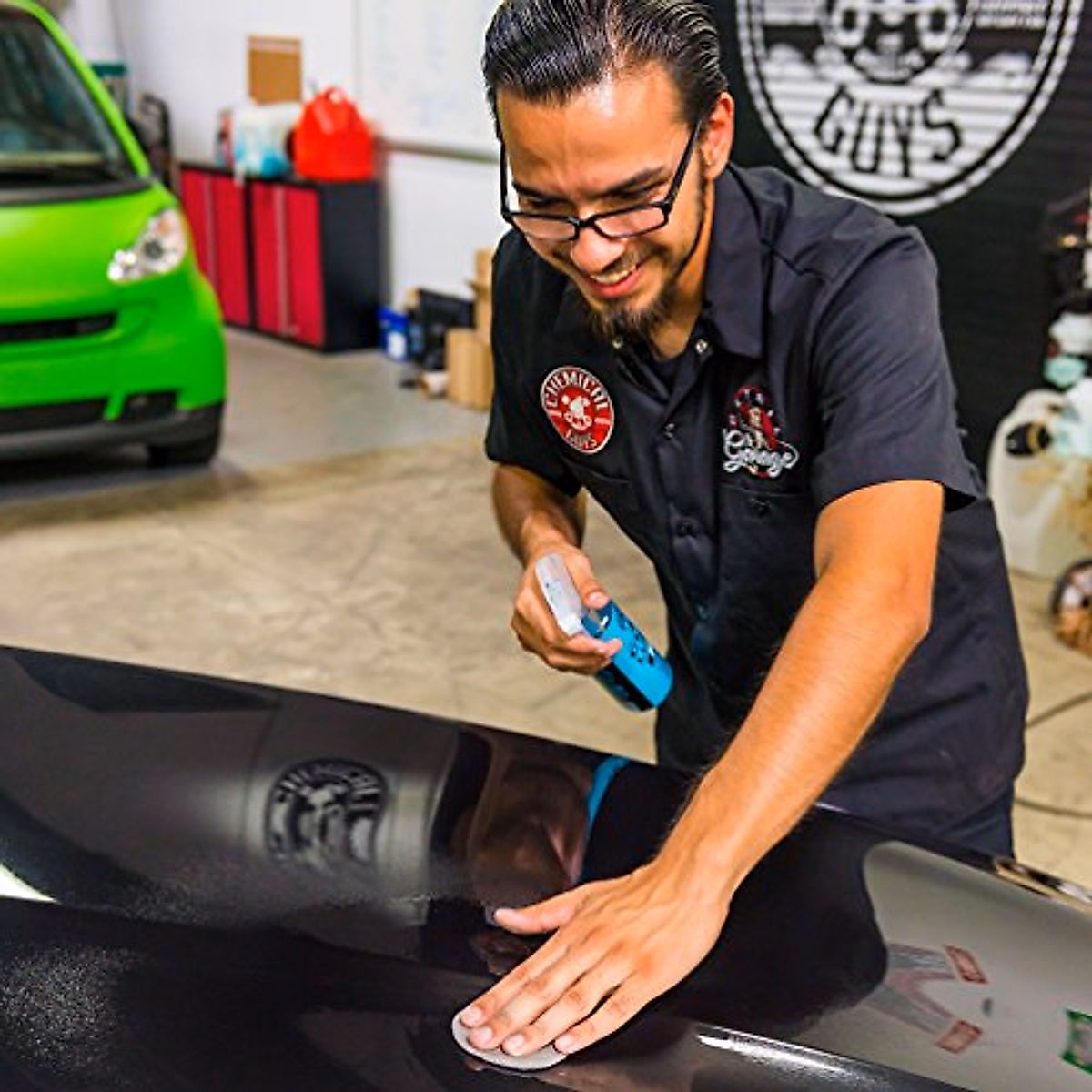 Chemical Guys BUF_503X TORQX Random Orbital Polisher, Pads, Polishes & Compounds Kit - 9 Items & Cly_KIT_2 Medium Duty Clay Bar and Luber Synthetic Lubricant Kit,16 oz, 2 Items, Gray