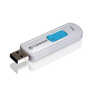 Transcend 64 GB JetFlash 530 Retractable USB 2.0 Flash Drive TS64GJF530 (White)