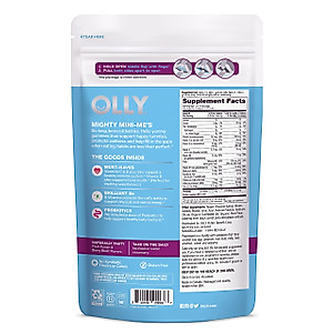 OLLY Kid's Multivitamin + Probiotic Gummy, Vitamins A, C, D, E, B, Zinc, Digestive Support, Chewable Supplement, Berry Flavor, 60 Day Supply - 120 Count Pouch