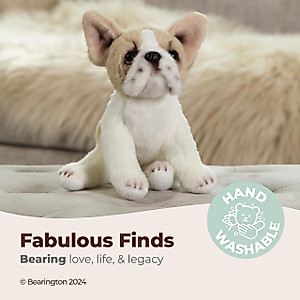 Bearington Collection Lil' Frenchie The French Bulldog Stuffed Animal, 6 Inch Bulldog Stuffed Animal