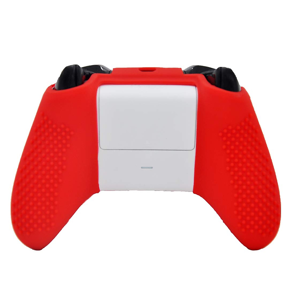 SKINOWN Grip Silicone Case Anti-Slip Protective Grip Cover for Xbox One S & One X Controller with 8 Thumb Grips