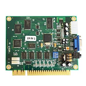 BLEE Classical Arcade Board 19 in 1 Arcade PCB Jamma Board Horizontal Jamma Multi Game CGA VGA Output