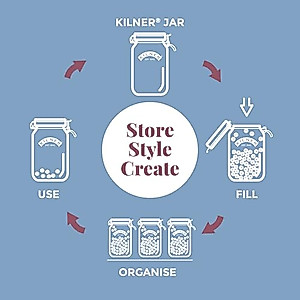 Kilner Square Swing Top Glass Jar | 2L