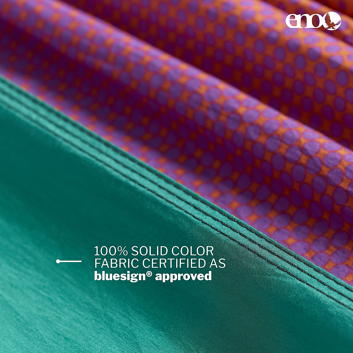 ENO DoubleNest Hammock - Lightweight, Portable, 1 to 2 Person Hammock - for Camping, Hiking, Backpacking, Travel, a Festival, or The Beach - Fade/Seaglass