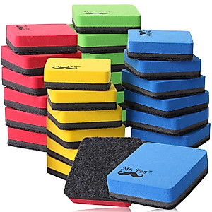 Mr. Pen- Dry Erase Erasers, 24 Pack, Dry Erasers, Dry Erase Board Erasers, White Board Erasers, Whiteboard Erasers, Small Dry Erase Eraser, Mini Dry Erasers, Magnetic Erasers, Dry Erase Marker Erasers