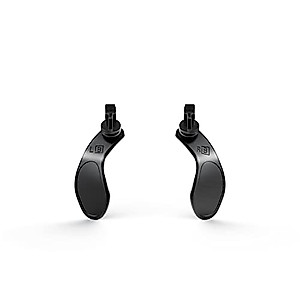 MOJOXR 4pcs Metal Back Paddles for PS5 DualSense Edge Wireless Controller,Two Swappable Sets Original Replacement Accessories for Playstation 5 Edge Controller,Enhanced Video Game Control (Black)