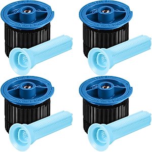 4 Pieces 10 VAN Variable Arc Adjustable Sprinkler Nozzle 360 Degree Rotating Scattering Nozzle Rotating Irrigation Spray Nozzle with Filter for Sprinklers Replacement
