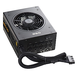 EVGA 850 GQ, 80+ GOLD 850W, Semi Modular, EVGA ECO Mode, 5 Year Warranty, Power Supply 210-GQ-0850-V1,Black