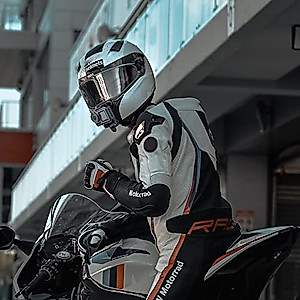 MEKNIC Motorcycle Helmet Chin Strap Mount Compatible with GoPro Hero 11,10, 9, 8, 7, (2018), 6 5 4 3 Black,Session, AKASO,Campark,SJCAM,DJI OSMO Action,YI Action Camera etc (Black Chin Mount)