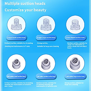 Popular Blackhead Remover Pore Vacuum Cleaner - PORTIGALIES USB Rechargeable Water Cycle Pore Cleanser 3 Adjustable Suction Modes 6 Suction Probe