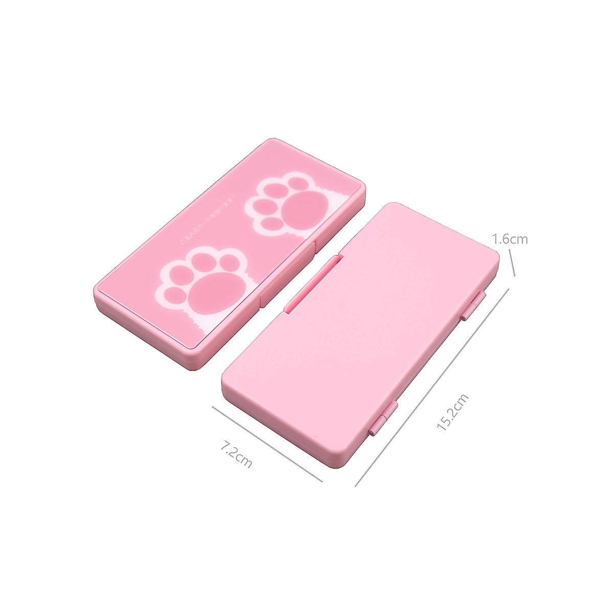 IINE Game Card Case for Nintendo Switch Game Card or Micro SD Cards, with 16 Game Card Slots, 2 Micro SD Card Slots Shockproof Water Resistant Card Holder Carrying Storage Box (Pink)