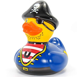 Pirate Rubber Duck Bath Toy by Bud Duck | Elegant Gift Packaging - "Shiver me timbers!" | Child Safe | Collectable