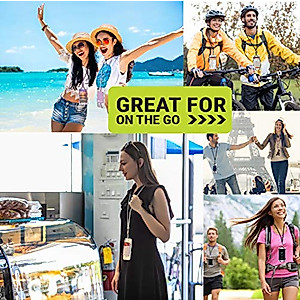 Cell Phone Lanyard Compatible with iPhone, Galaxy & Most Smartphones, Silicone Phone Case Holder with Card Pocket