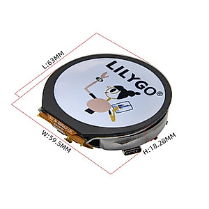 LILYGO T-RGB ESP32-S3 2.1 inch Oval Display ST7701S LCD Touch Screen ESP32-S3R8 TTGO Development Board