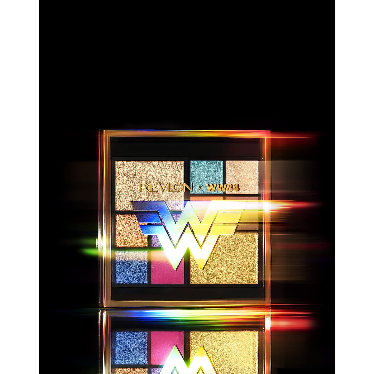 REVLON x WW84 The Wonder Woman Face & Eyeshadow Palette, 10 Bold Blendable Colors, Matte, Metallic and Pearl Finishes, 0.37 oz (7255254001)