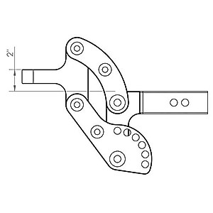 Rhino Hitch | 10K LB, 7" Drop Hitch w/ 2" Shank | Adjustable Aluminum Trailer Hitch: Effortless Towing, Unmatched Strength | Includes 2 Ball Set 2" and 2 5/16"