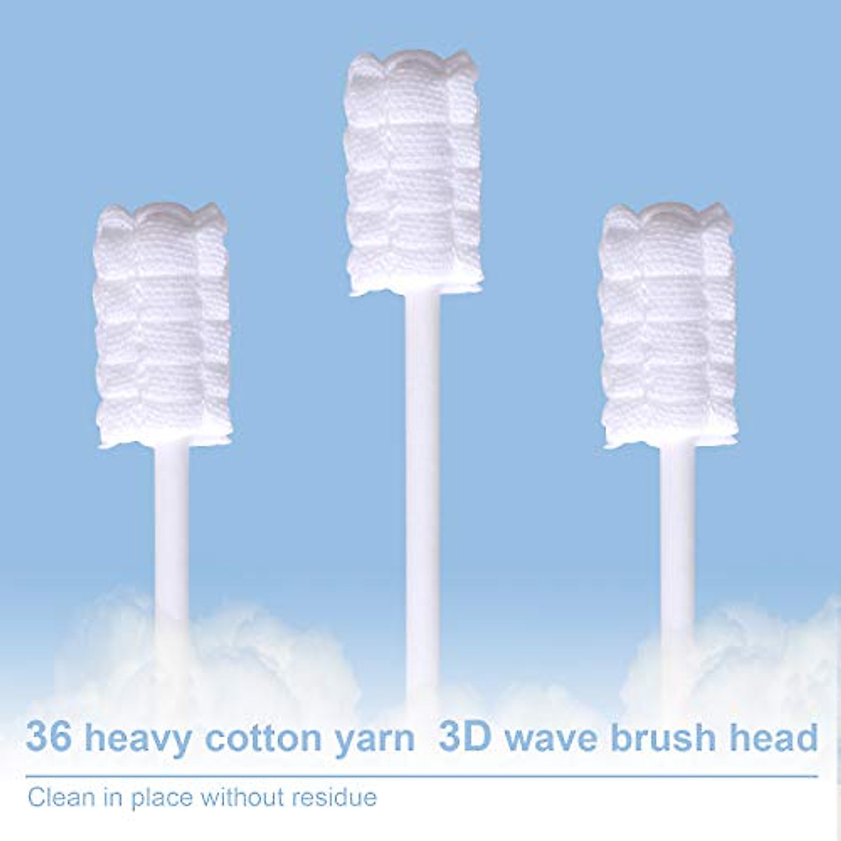 XANAD Baby Toothbrush, 36PCS Infant Toothbrush, Baby Tongue Cleaner, Newborn Baby Disposable Tongue Cleaning Infant Oral Stick Dental Care for 0-36 Month Baby, 1Pcs Finger Toothbrush Include