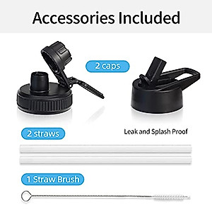 CLQFDT 32oz Cow Print Vacuum Insulated Stainless Steel Water Bottles with Straw & Spout Lids, Double Wall Sport Bottle, Sweat-Proof BPA Free, Canteen Metal Thermo Mug Hydro Cup Jug (Cow Print)