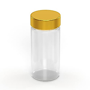Tafts SQUARE Glass Spice Jars & Bottles l 33% Thicker - 12 Pcs Glass Spice - 3 oz or 4oz Empty Glass Spice Seasoning Containers l Shaker Lids and Airtight Caps l Aluminum Finish (Square, Gold)
