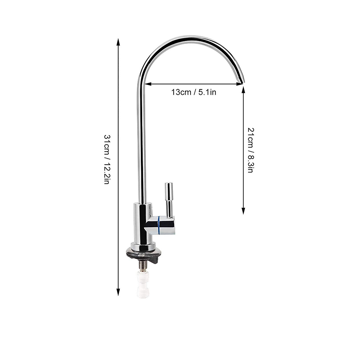 Water Filter Tap, RO Water Faucet Water Filter Faucet Reverse Osmosis Purifier Filtration Drinking Water Filter Faucet