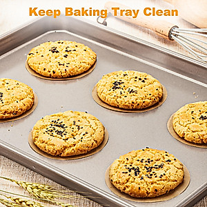 SMARTAKE 200 Pcs Unbleached Parchment Paper Baking Sheets Round, 8 Inches Non-Stick Precut Baking Parchment, Perfect for Baking Grilling Air Fryer Steaming Bread Cup Cake Cookie and More