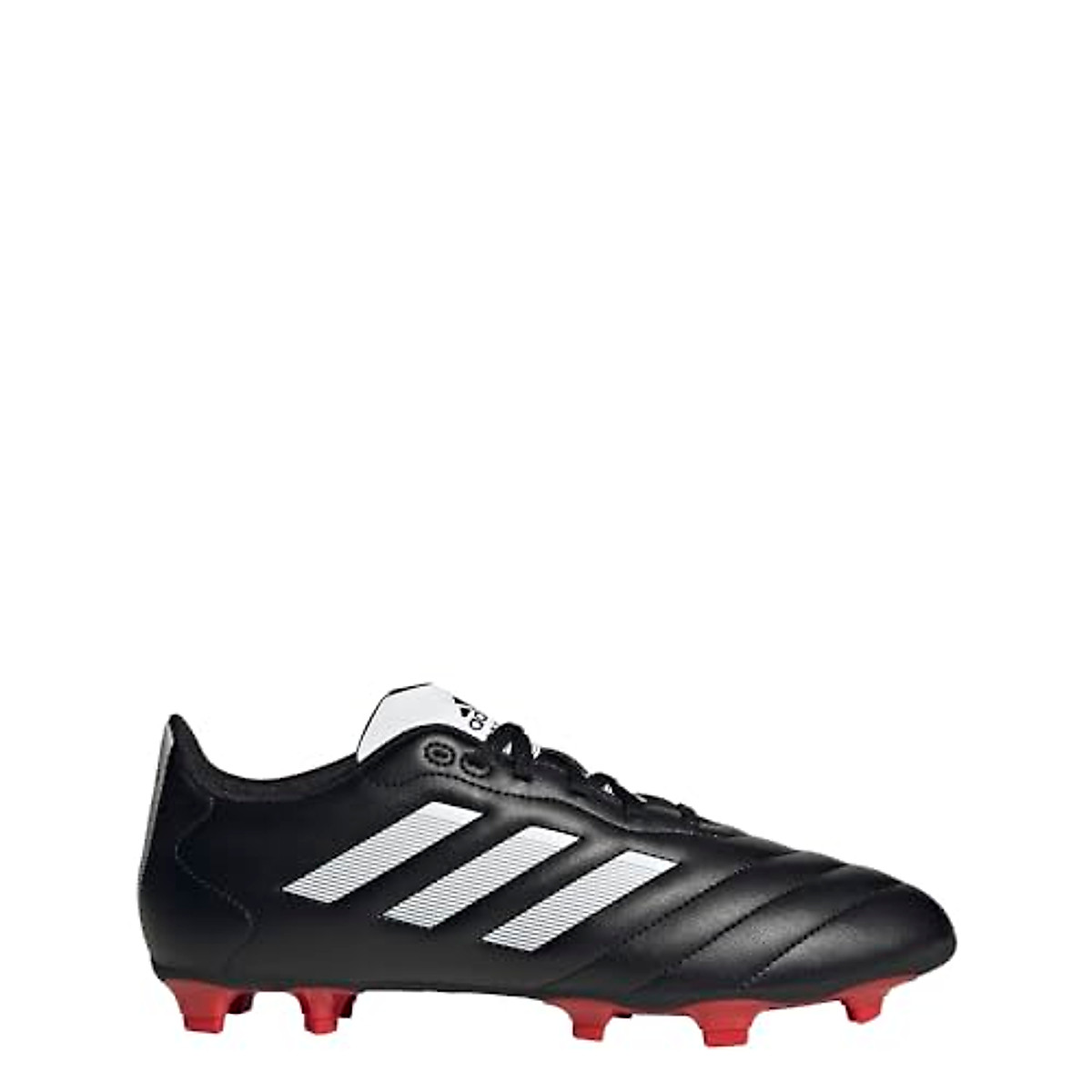 adidas Unisex Goletto Firm Ground Soccer Shoe, Core Black/White/Red, 7 US Men