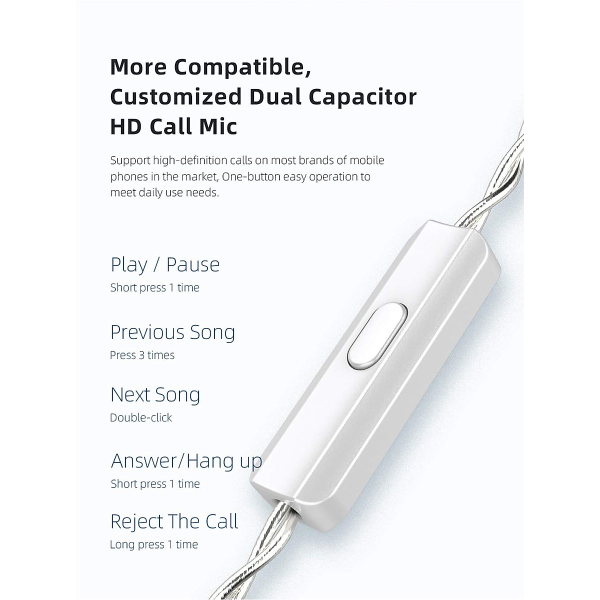 KZ Zax in-Ear Monitors, 16-Units Hybrid in Ear Earphones, HiFi Stereo Noise Isolating Sport IEM Wired Earbuds/Headphones with Detachable Cable for Musician Audiophile (with Mic, Black)