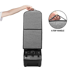 Luxja Blender Cover Compatible with Vitamix 64 oz. Low-Profile Blender, Gray