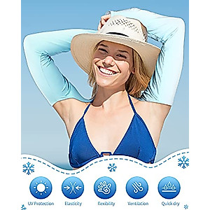 12 Pieces Women Cooling Shawl Arm Sleeve with Finger Hole Anti-UV Golf Cooling Shawl Arm Sleeve Sun Protection Breathable and Comfortable for Golfing, Driving, Riding, Fishing, 12 Colors