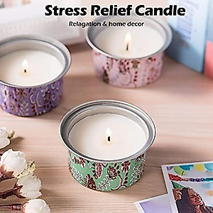 Gift Package Scented Candles Lemon, Fig, Lavender, Spring Fresh,Rose ，Jasmine，Vanilla，Bergamot，Strawberry, Peppermint, Rosemary, Gardenia Natural Soy Wax Portable Travel Tin Candle,Set of 12