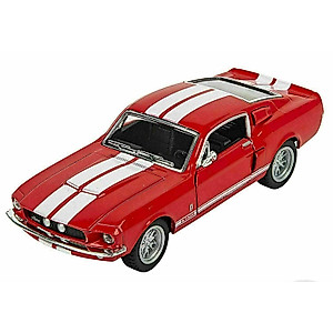 Kinsmart 1967 Shelby GT-500 Collectible Die-Cast Car- 1:38 Scale (Red)