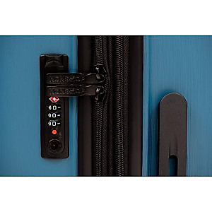 NONSTOP NEW YORK Luggage Expandable Spinner Wheels hard side shell Travel Suitcase Set 3 Piece (Teal, 3-Piece Set (20/24/28))