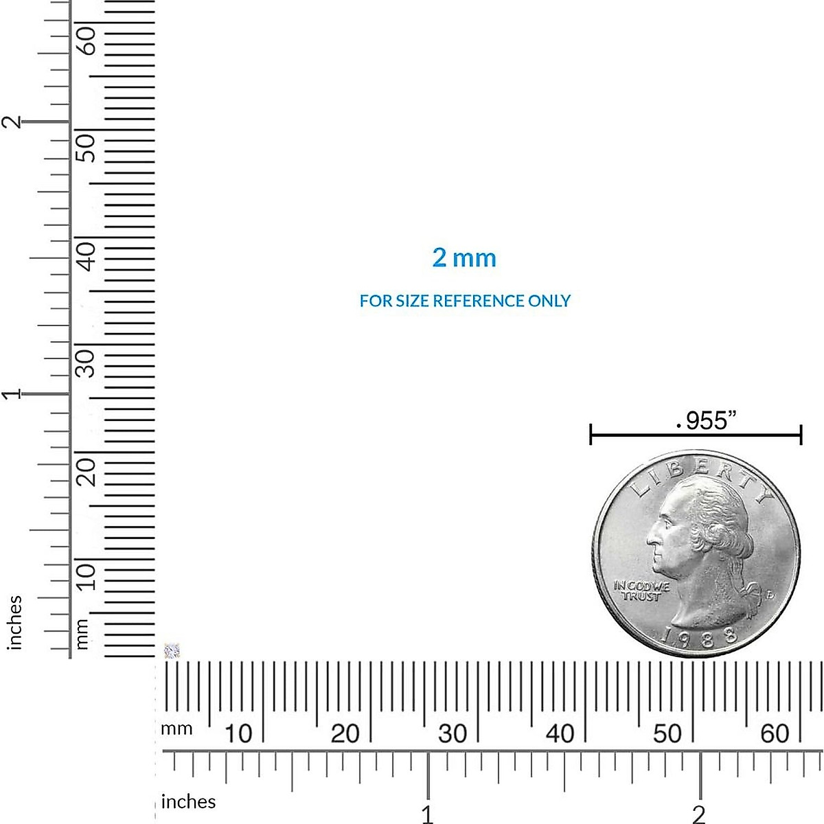 Lavari Jewelers 22 Gauge Straight Bone Stud Nose Ring in 14k White Gold with 2 mm Cubic Zirconia