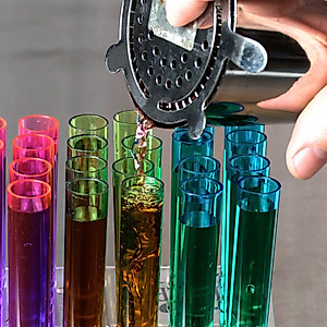 Transparent Test Tube Shot Glasses, 2 oz Hard Plastic Shot Glasses, Self Standing, 5.75"L x 3/4" in, 250pcs.