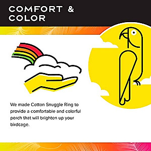 Paradise Toys Cotton Preening Ring, Medium, 12 x 8 inches