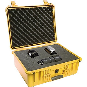 Pelican 1550 Camera Case With Foam (Yellow)
