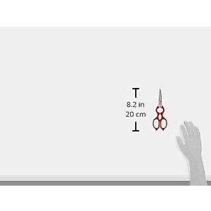 Zwilling Kitchen Shears, Multi-Purpose, Bottle Opener, Jar Lid Lifter, Dishwasher Safe, Heavy Duty, Forged Stainless Steel Blades, Red 7.9-inch