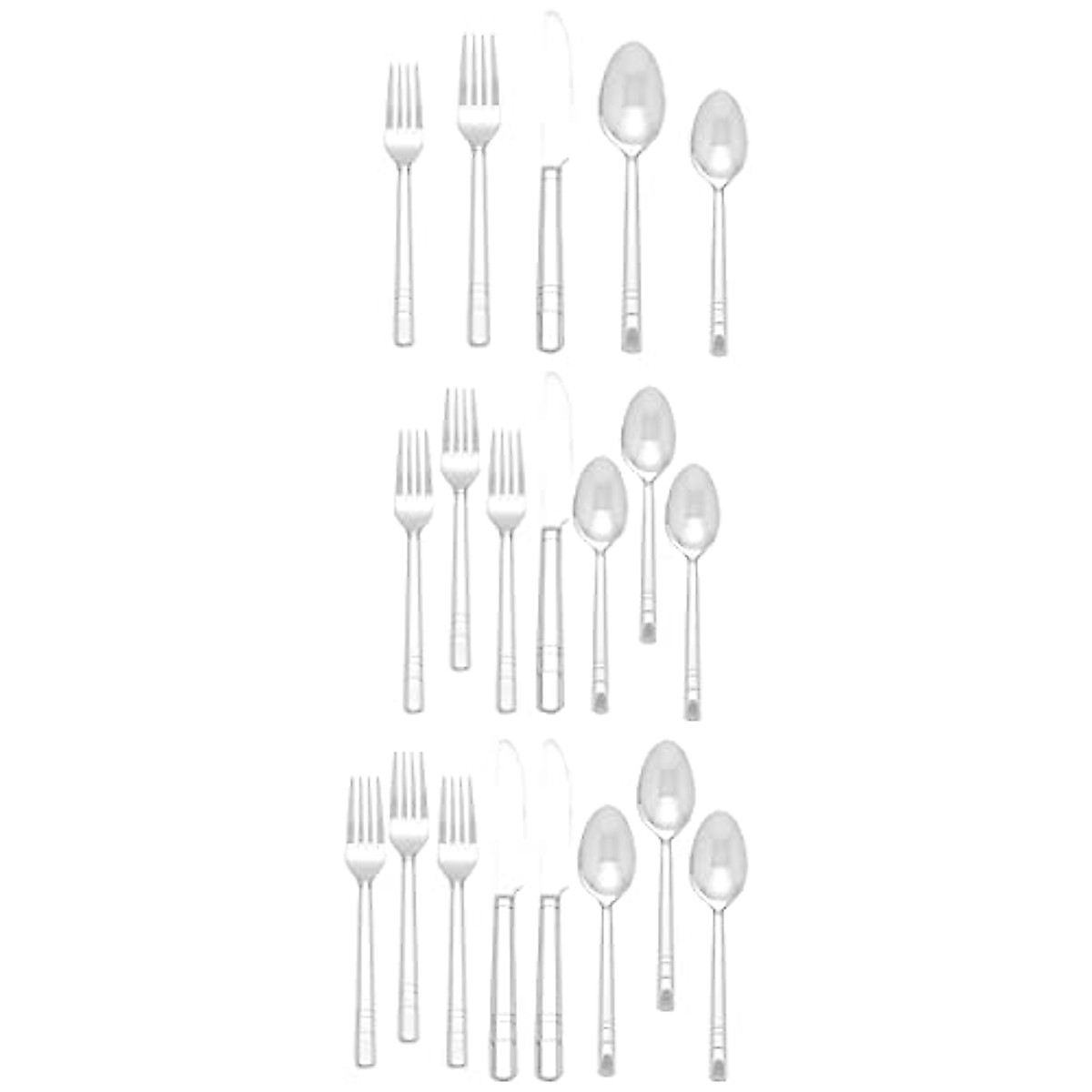 HENCKELS Madison Square 18/10 Stainless Steel Flatware Set, 20-piece, Silver
