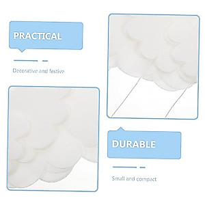 IMIKEYA 3 Sets Shower Decor Fake Ornament Felt Party Art Ceiling Hanging Christmas Cloud Decorative White Baby Decoration Artificial Pendants Favor D Wedding Decorations