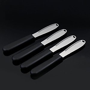 Butter Slicers Easy Spread Butter Knife Spreader Knives with Holes Butter Knives & Picks for Cold Butter Stainless-Steel Butterknife Flatware Table Dinner Knifes for Dessert Steak