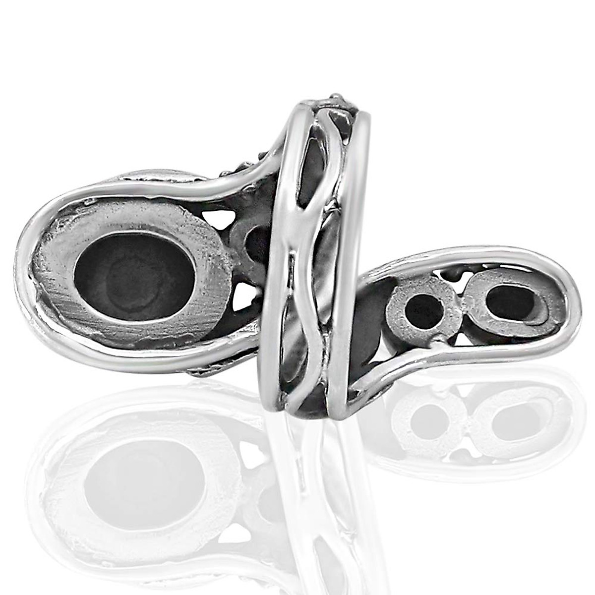 VY JEWELRY Blue Opal 925 Sterling Silver Women Ring - Free Size - Made in Thailand