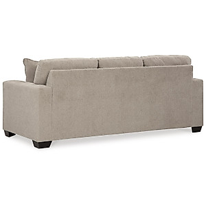 Signature Design by Ashley Deltona Contemporary Sofa with 2 Accent Pillows, Beige