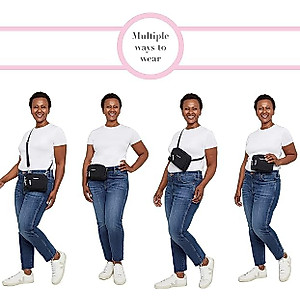 Baggallini womens Triple Zip Bagg Convertible Cross Body, Pewter Floral, One Size US