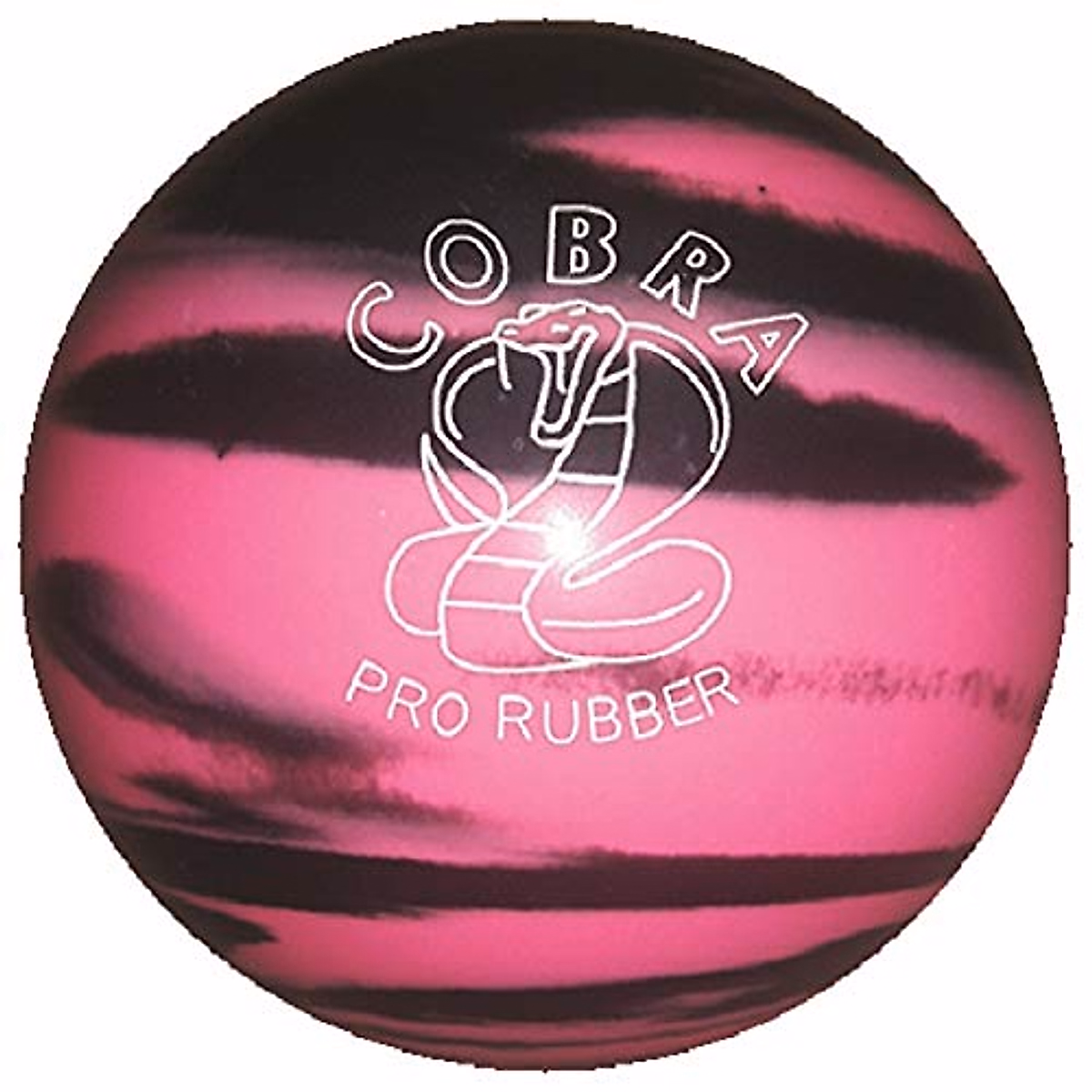 EPCO Cobra Pro Rubber Candlepin Bowling Ball - 4 Ball Set All Weights (Pink/Black, 2.6 lbs)