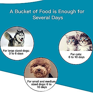 Automatic Pet Water Food Dispenser 3.8L Large Capacity Self-Dispensing Gravity Pet Feeder Waterer Cat Dog Feeding Bowl Drinking Water/Automatic Feeding Pet Supplies 1#