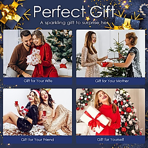 GELVTIC Rhinestone Butterfly Ring for Women Adjustable Cubic Zirconia Cocktail Gold Ring Sparkling Crystal Silver Open Wrap Statement Ring Mother Birthstone Rings Bridesmaids Wedding Jewelry