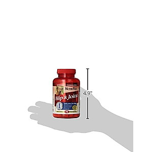 Nutri-Vet Hip & Joint Chewable Dog Supplements - Formulated with Glucosamine & Chondroitin for Dogs - 75 Count